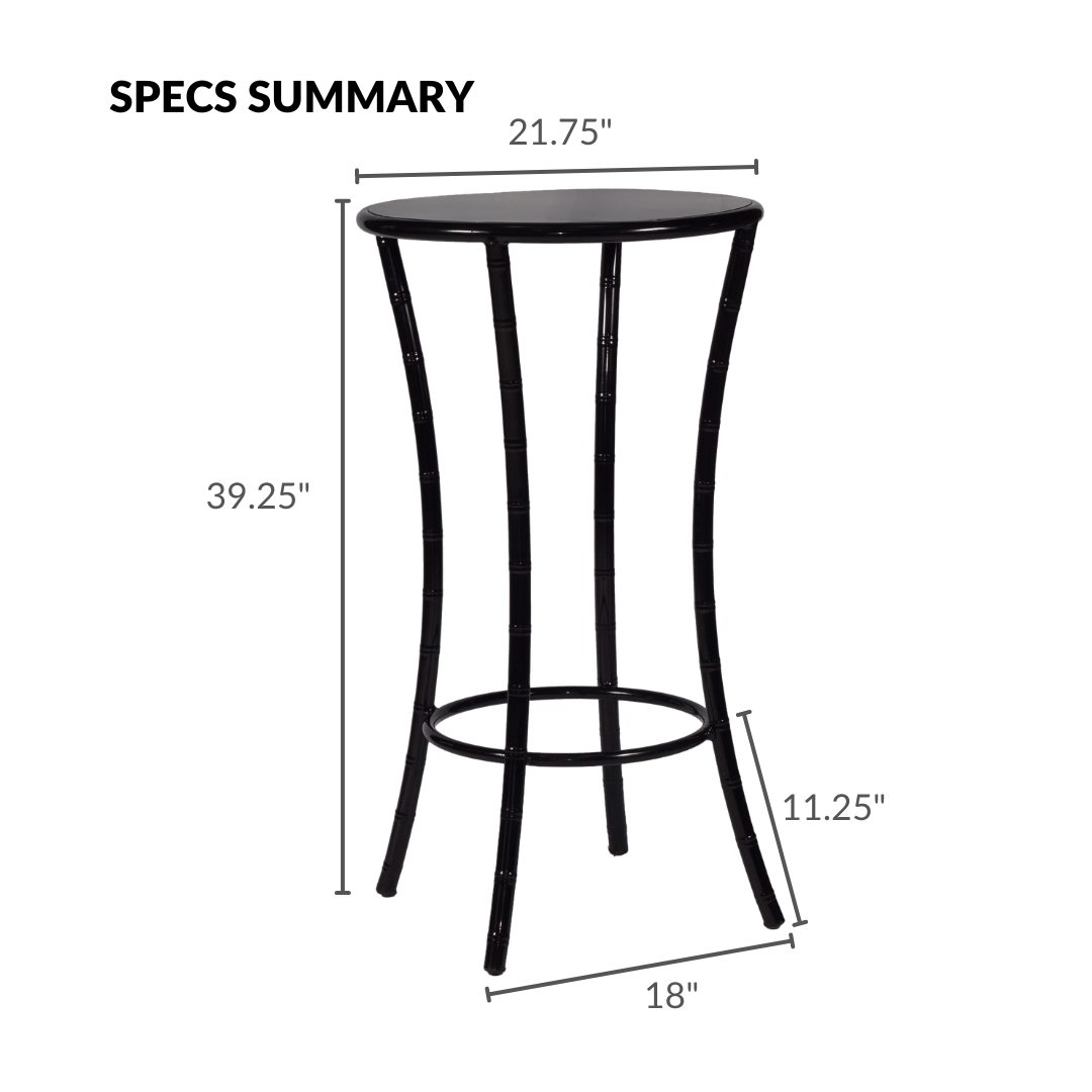 Chiavari Cocktail Table Aluminum