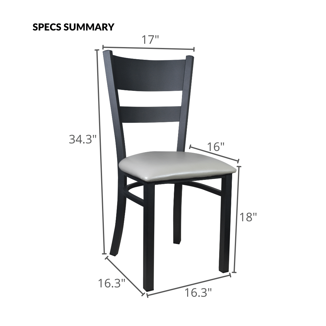 Ladder Back Metal Restaurant Chair