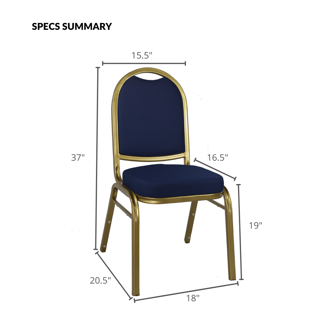 Arch Back Banquet Chair Steel