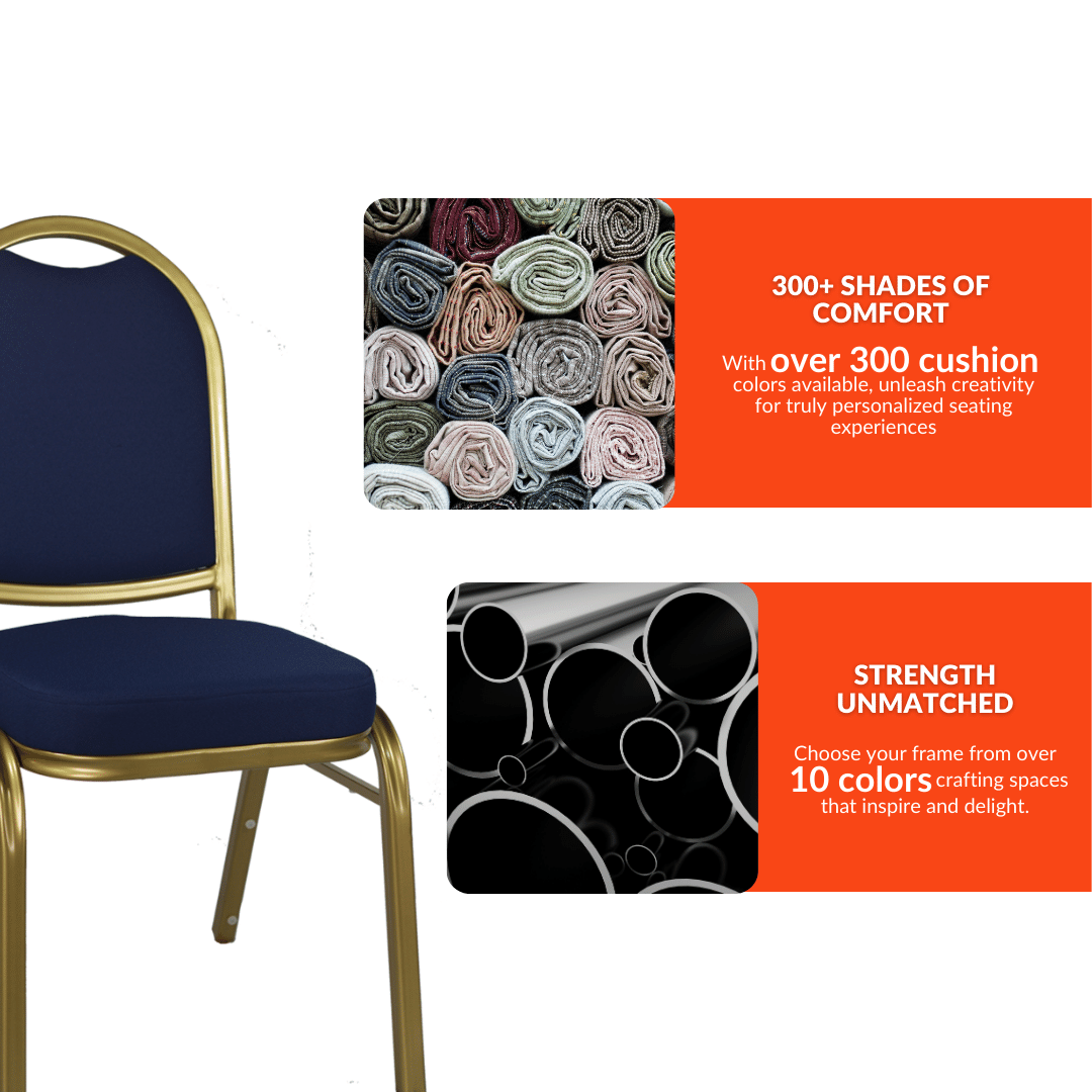 Arch Back Banquet Chair Steel