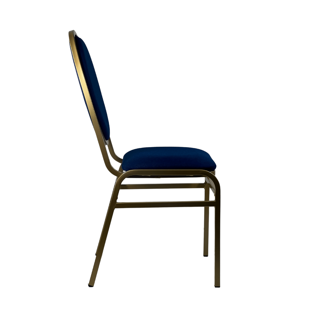 Medallion Back Banquet Chair Steel