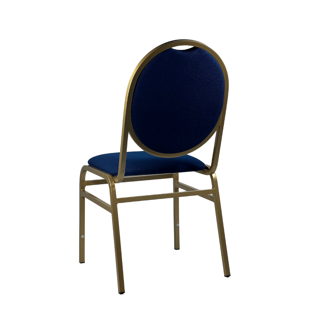 Medallion Back Banquet Chair Steel
